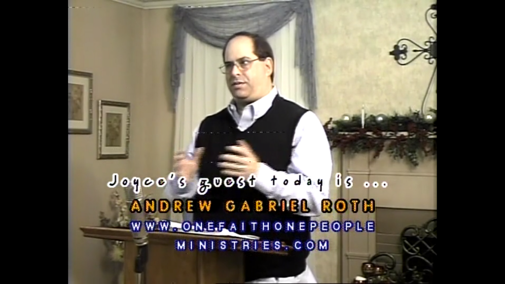 Channel 24--Andrew Gabriel Roth on "The Jewish Messiah: Function and ...